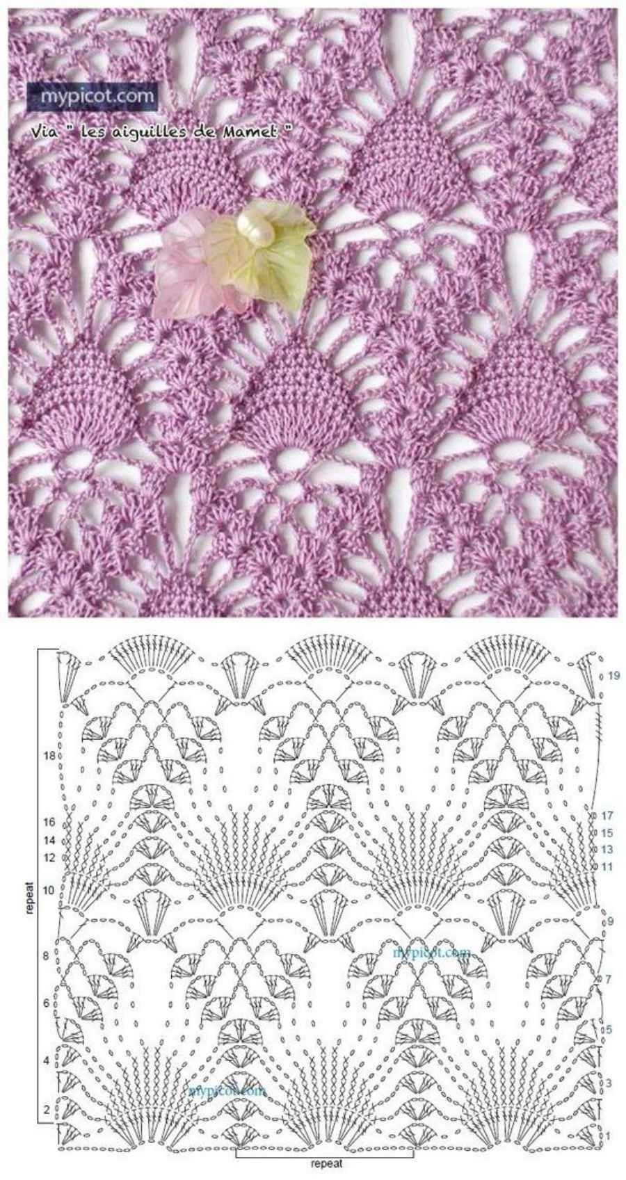 Pontos de Crochê para Iniciantes com Graficos Diferentes e Lindos
